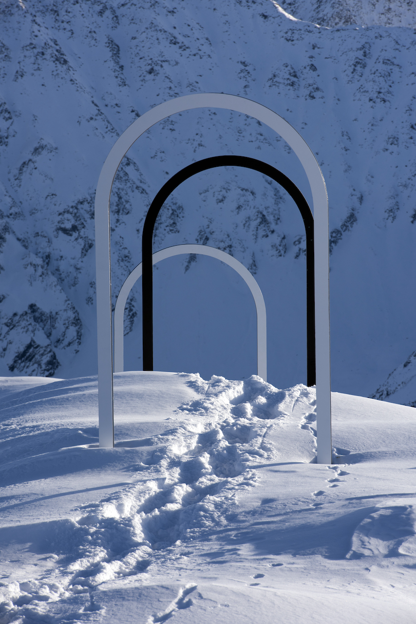 Olafur Eliasson e Our glacial perspectives sul ghiacciaio in Alto Adige. Foto di Claudio Orlandi ...