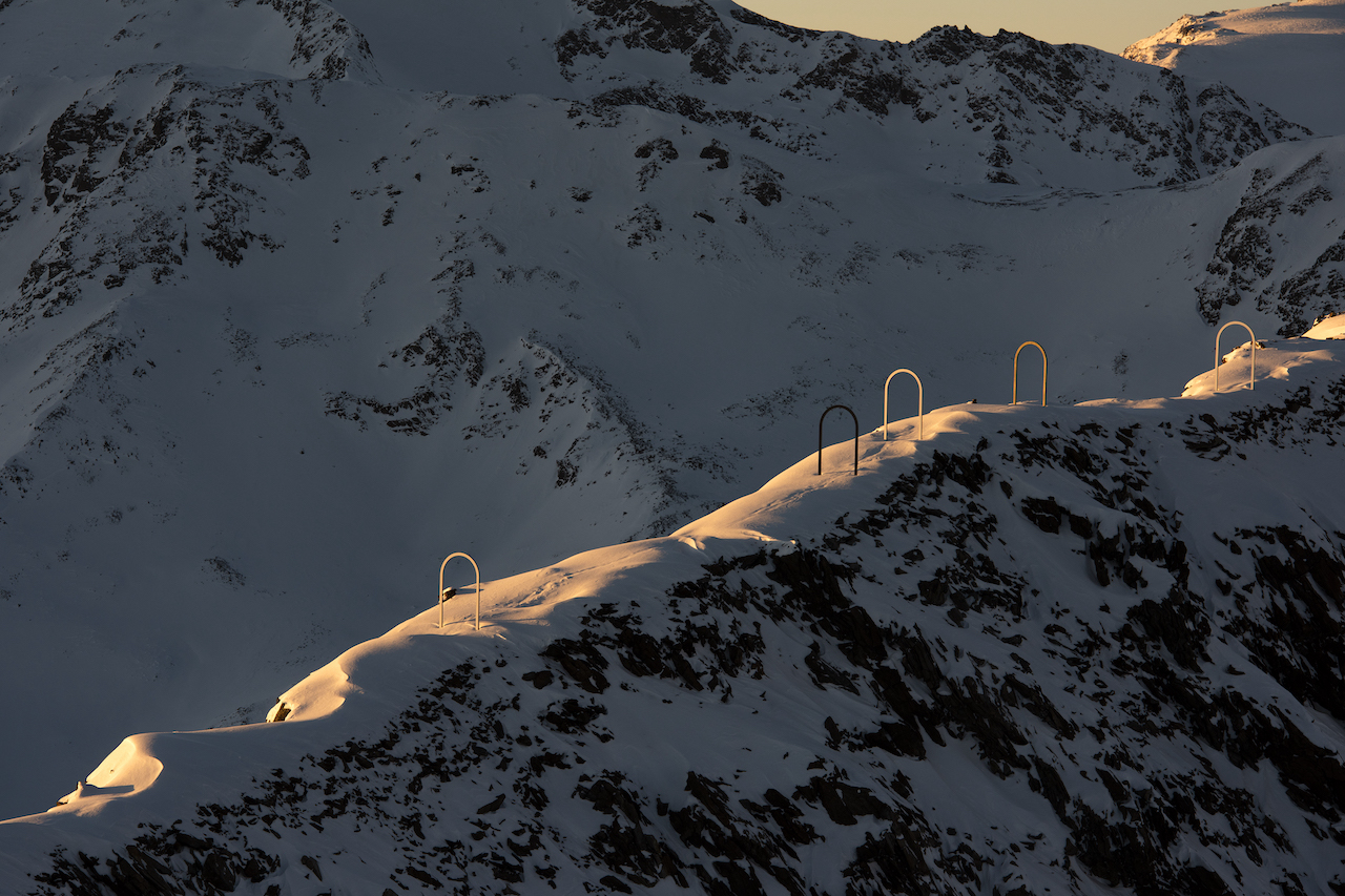 Olafur Eliasson e Our glacial perspectives sul ghiacciaio in Alto Adige. Foto di Claudio Orlandi ...