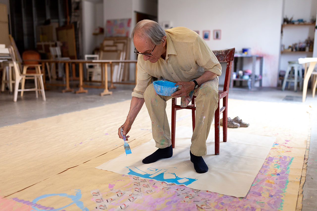 Giorgio Griffa. Una linea, Montale e qualcos‘altro - art a part of cult ...